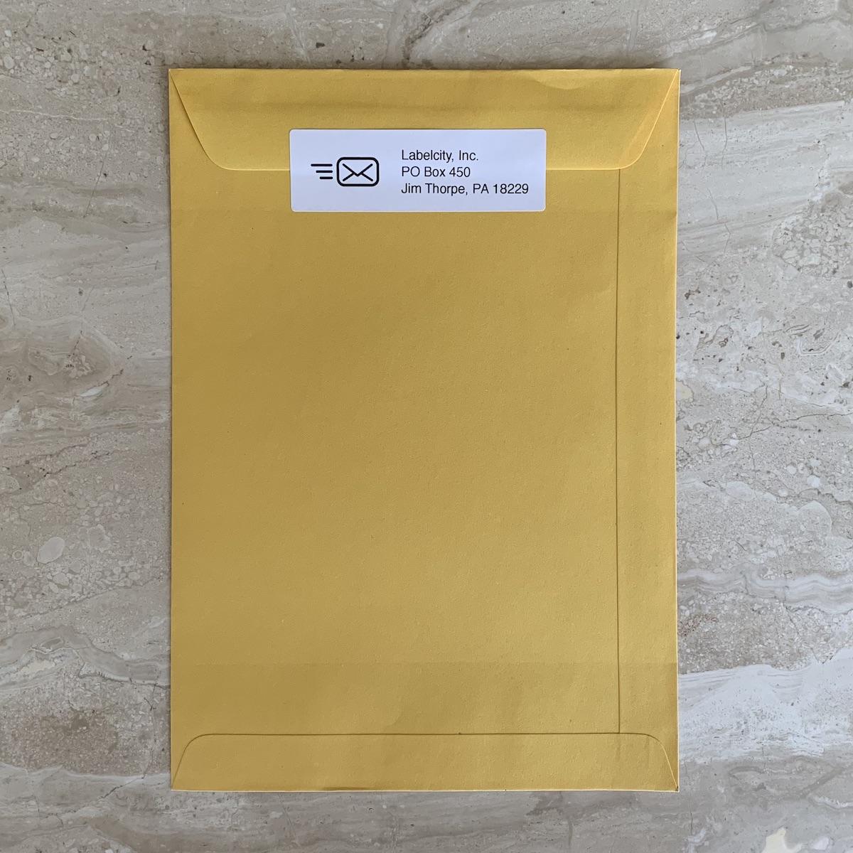 Create a Return Address using the Standard Address Label