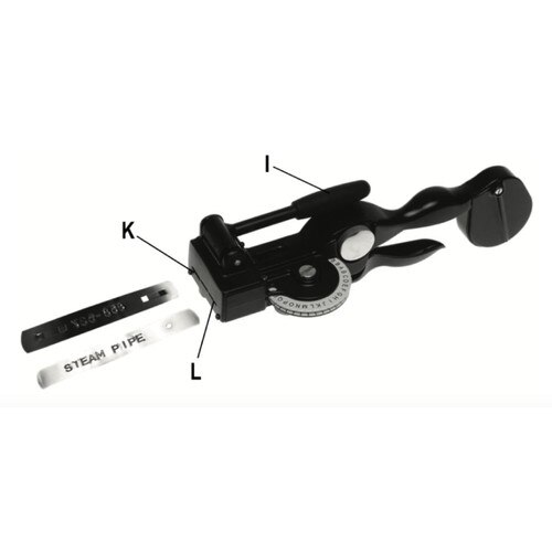 Punching holes and slots with the Dymo M1011 Metal Tape Embosser